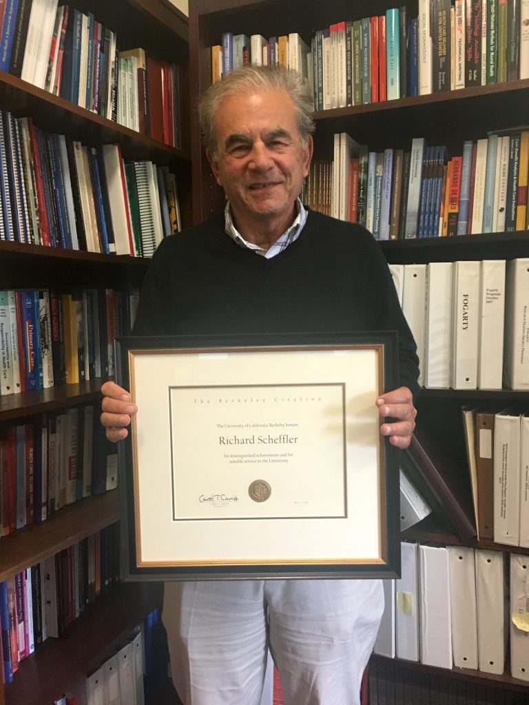 Petris Center Director Dr. Richard Scheffler Receives Berkeley Citation ...